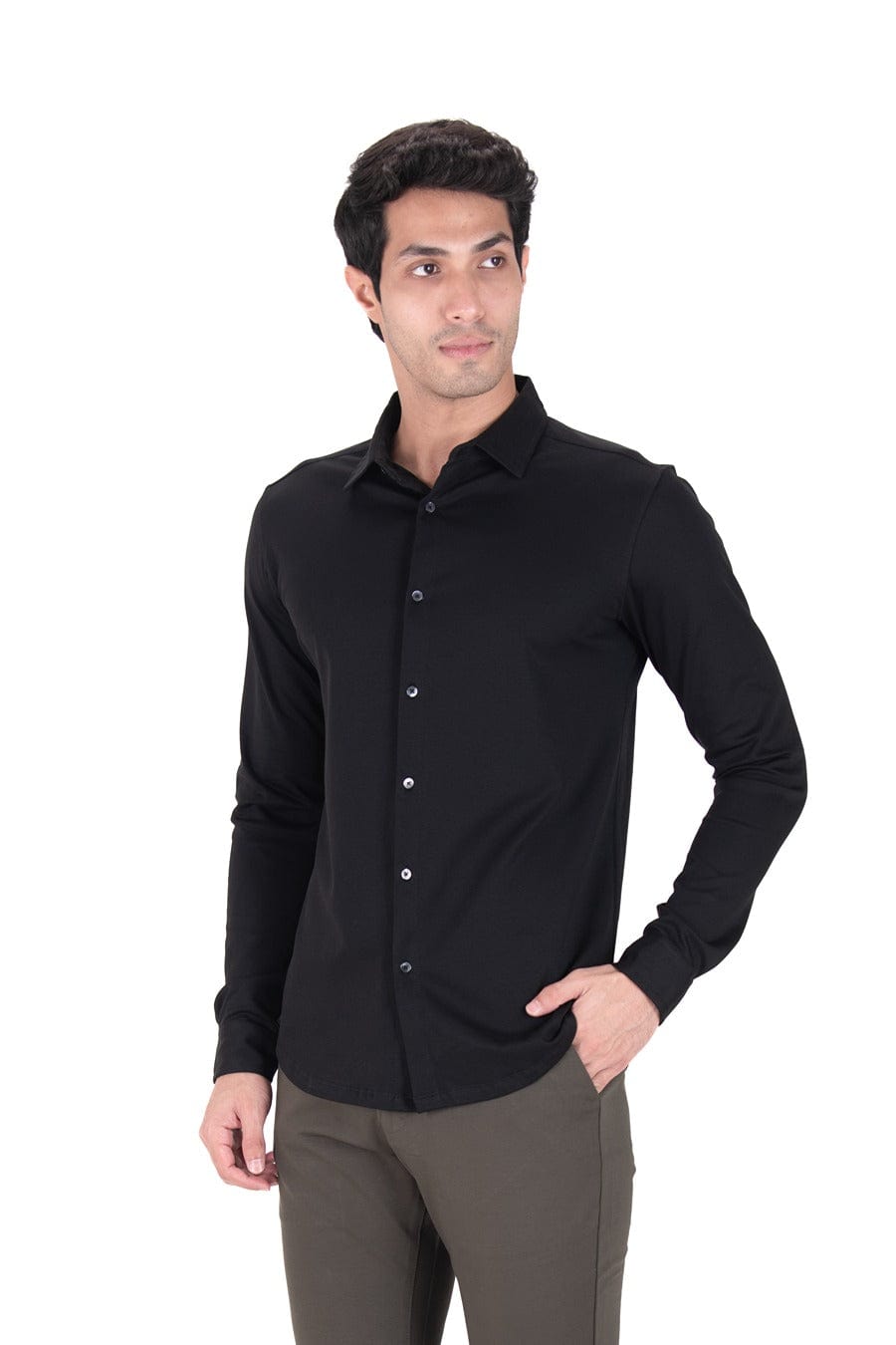 Fluid Cotton flow Shirt | Premium mercerised Knitted flow shirt